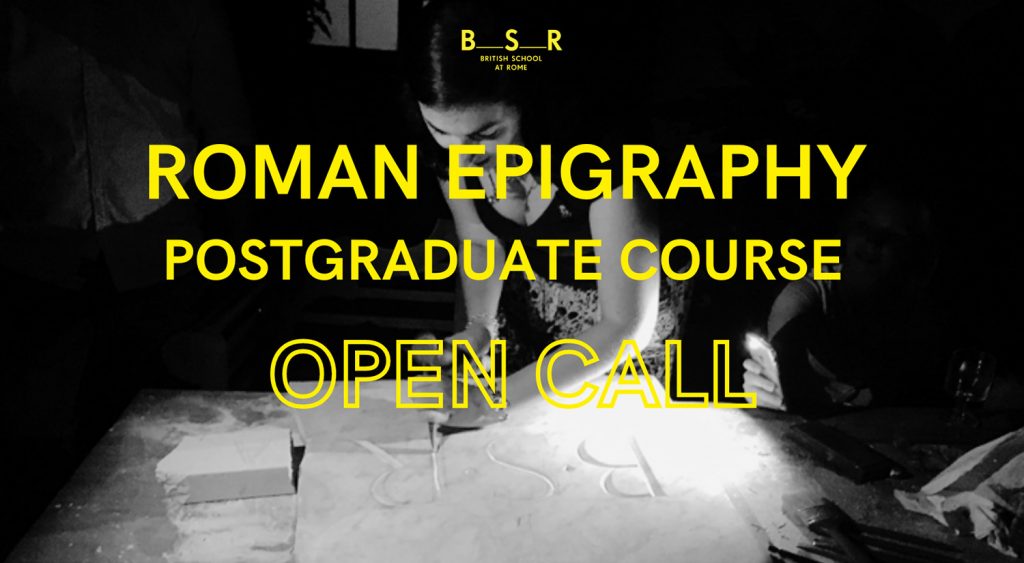 Open Call for Postgraduate Course ROMAN EPIGRAPHY 2024 - bsr.ac.uk